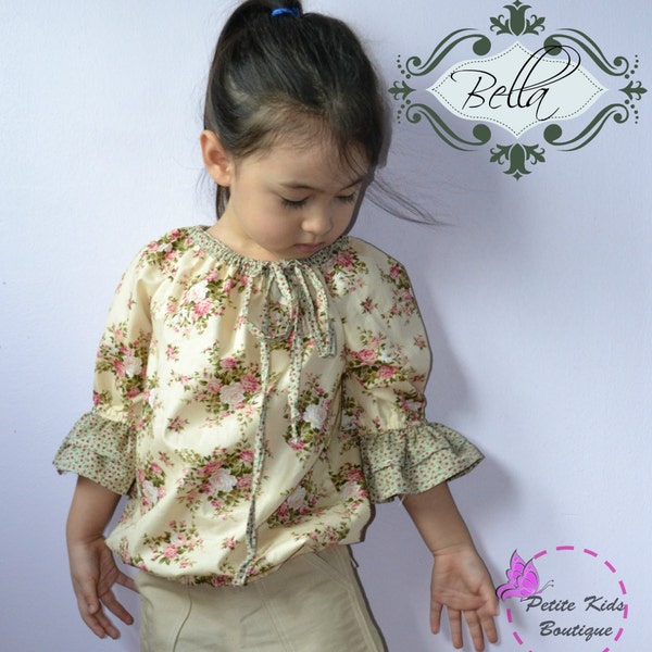 Girls Blouse Pattern - Etsy
