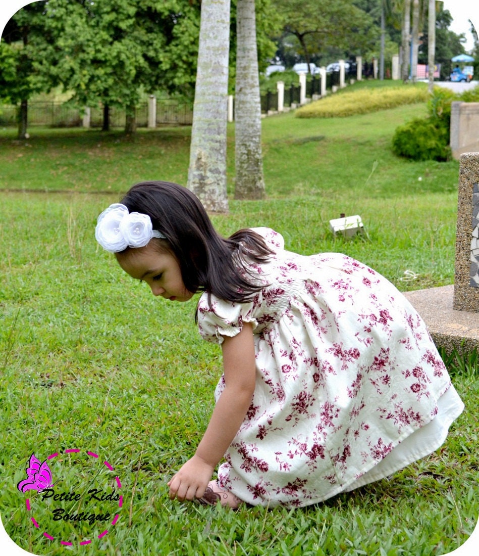 Maia Dress for Girls 12M-8Y PDF Pattern & Instruction-shirred - Etsy