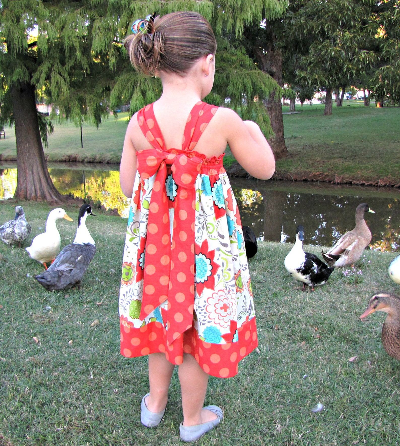 Ella Dress for Girls 12M-8Y PDF Pattern & Instructions - Full Skirt ...