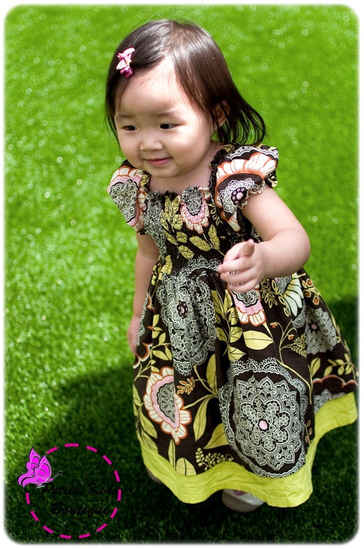 Maia Dress for Girls 12M-8Y PDF Pattern & Instruction-shirred - Etsy