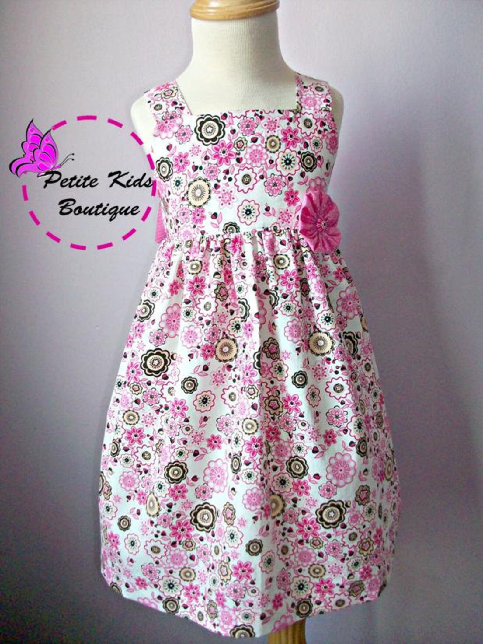 Tiffany Dress- Size 6M-8Y - PDF Pattern-easy Sew Instruction Includes ...