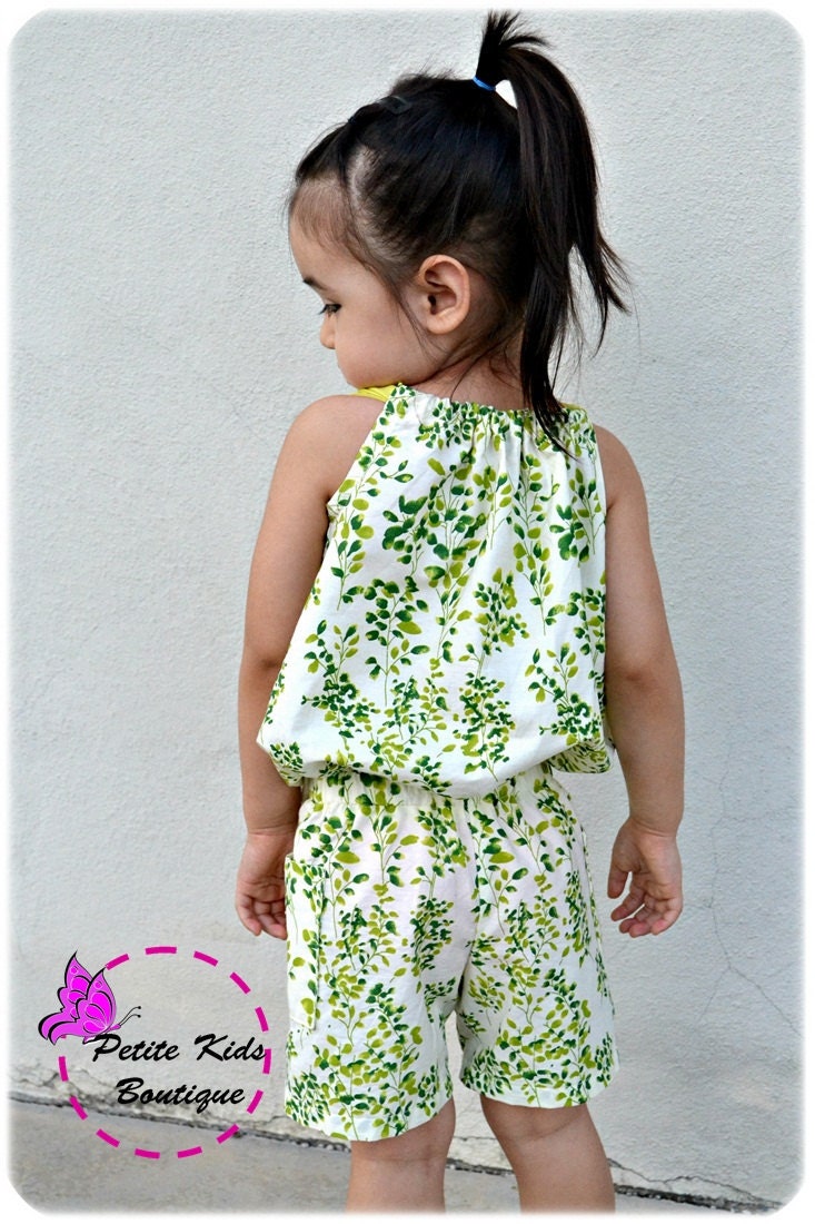 Johannah Romper for Girls 12M-10Y PDF Pattern & Instructions-easy Sew ...