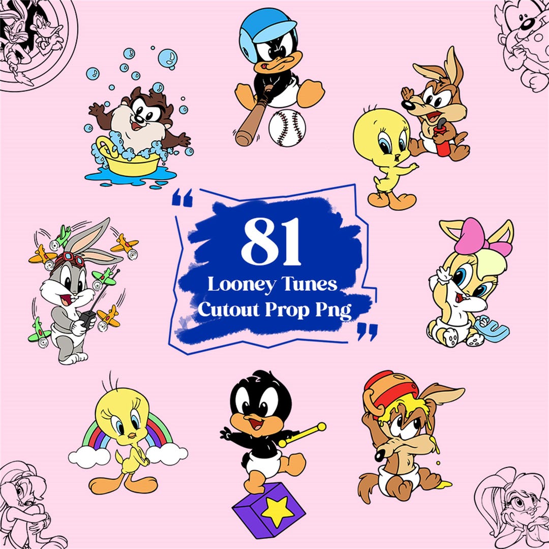 200+ Amusing, Cartoon SVG/PNG Files, Vintage Cartoon Clipart Set ...