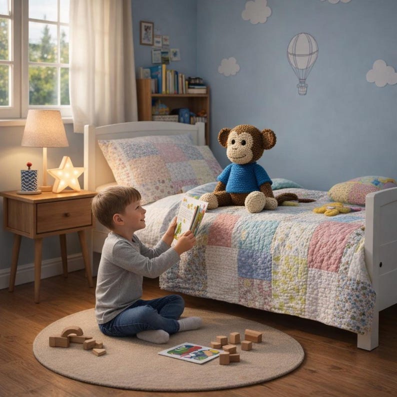 Monkey Amigurumi Crochet Pattern PDF | Cute Plush Monkey Toy | Beginner ...