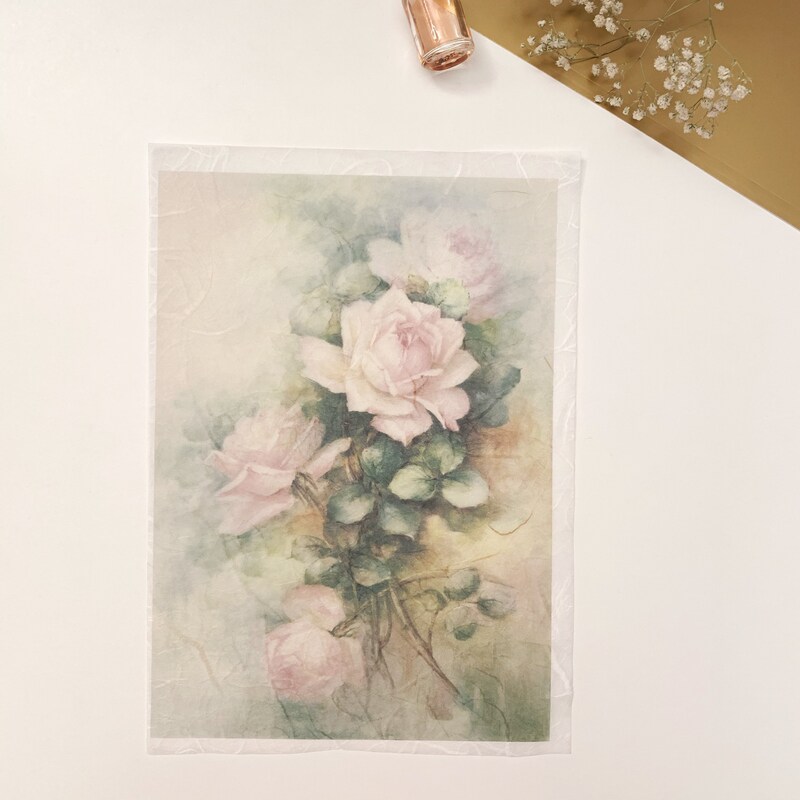 Decoupage Rice Paper - Etsy