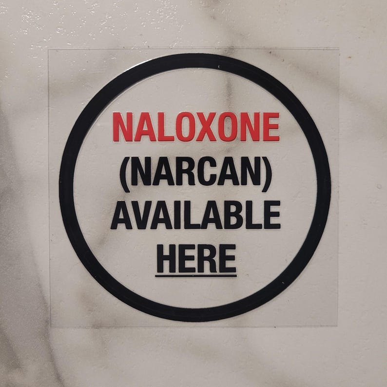 Naloxone Available Here Sticker - Etsy