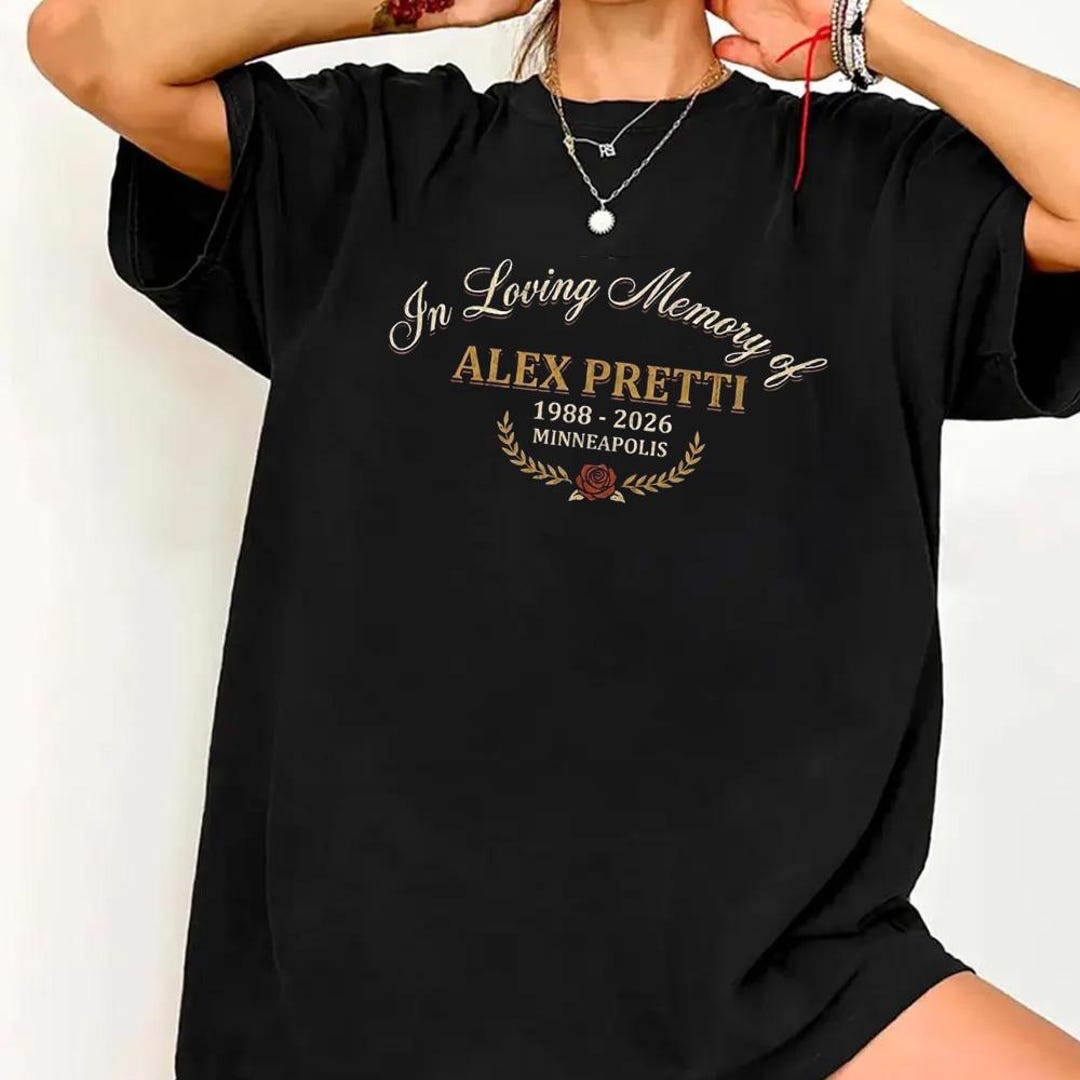 Alex Pretti Memorial T-shirt, Justice for Immigrants Tribute - Etsy