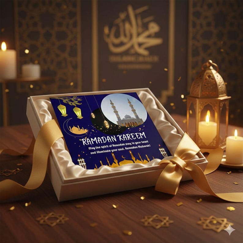 Ramadan Wish Card, Editable Card, Canva Template, Instant Download - Etsy