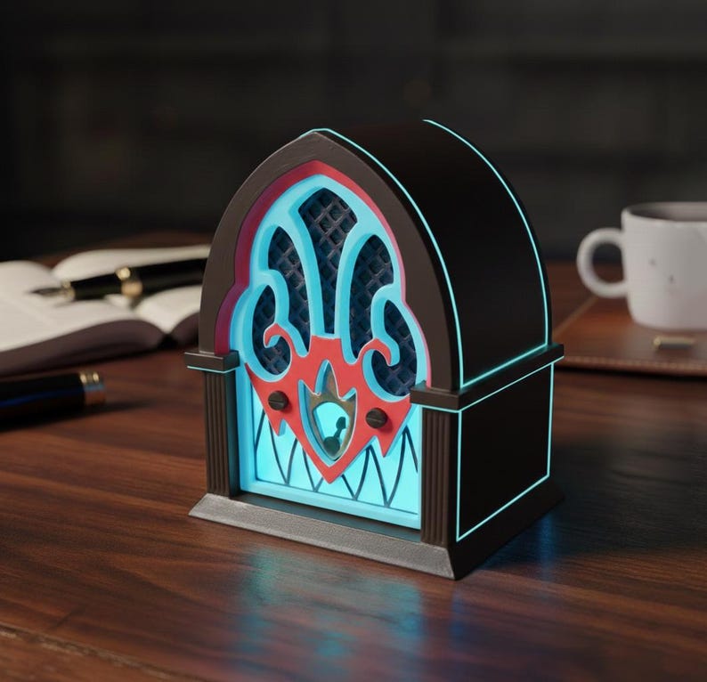 Hazbin Hotel / Alastor Radio Lightbox Lamp L Storage L Speakers - Etsy
