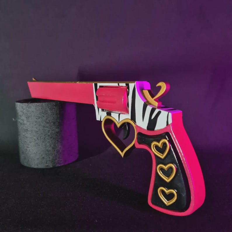 Pro Valentino's Gun - Hazbin Hotel – Valentine Hand Cannon Props – 3D ...