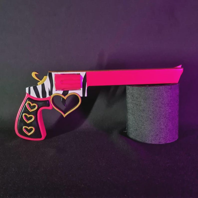 Pro Valentino's Gun - Hazbin Hotel – Valentine Hand Cannon Props – 3D ...