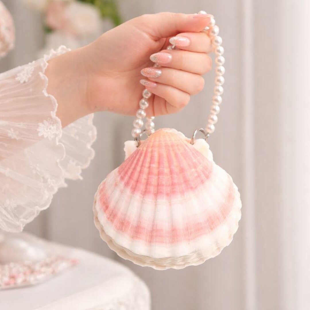Queen Conch Shell Notepad With Pearl Wristlet, Coastal Stationery - Etsy