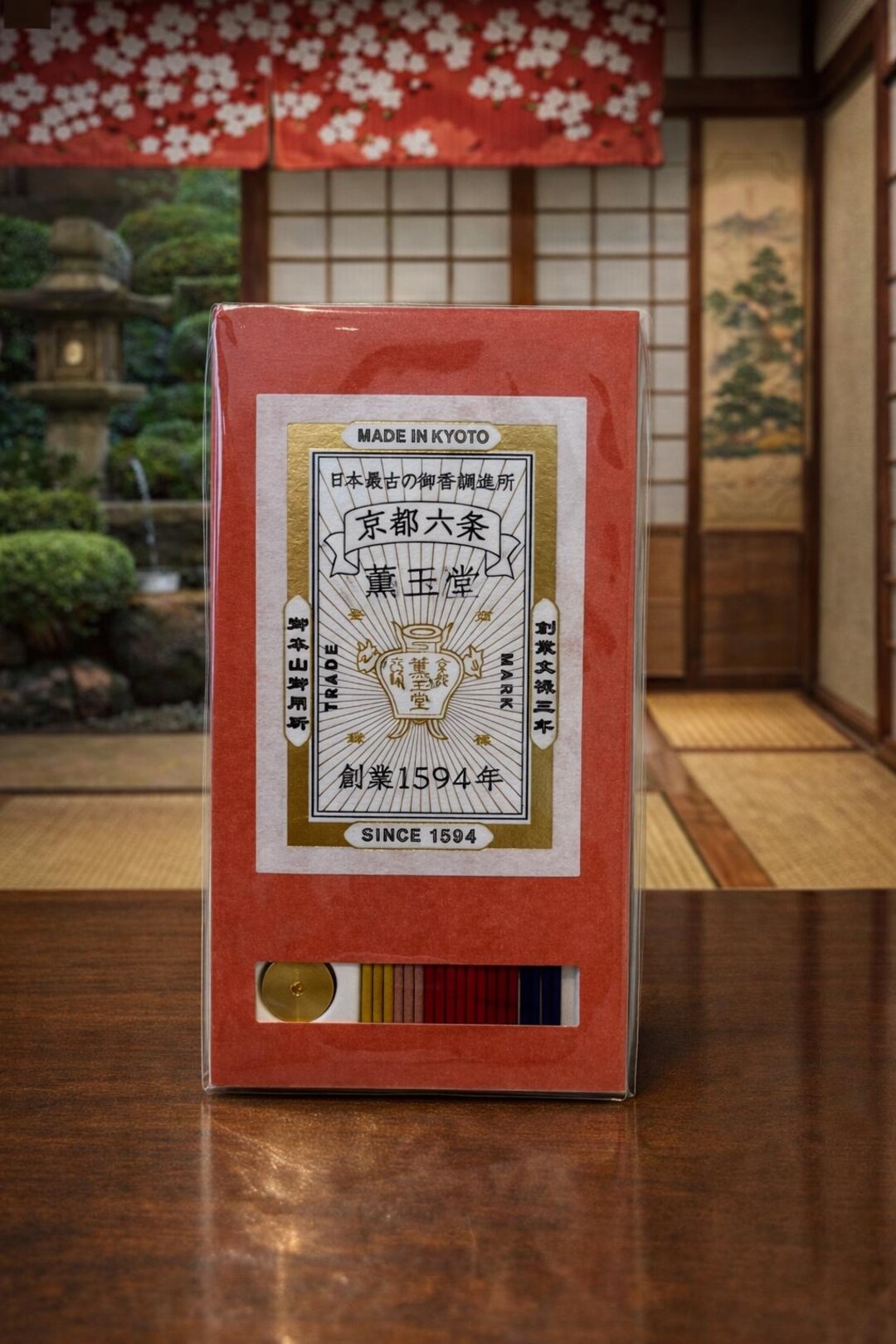 Blended with Natural Aromatic Materials Incense Sample Vermilion Paper ...