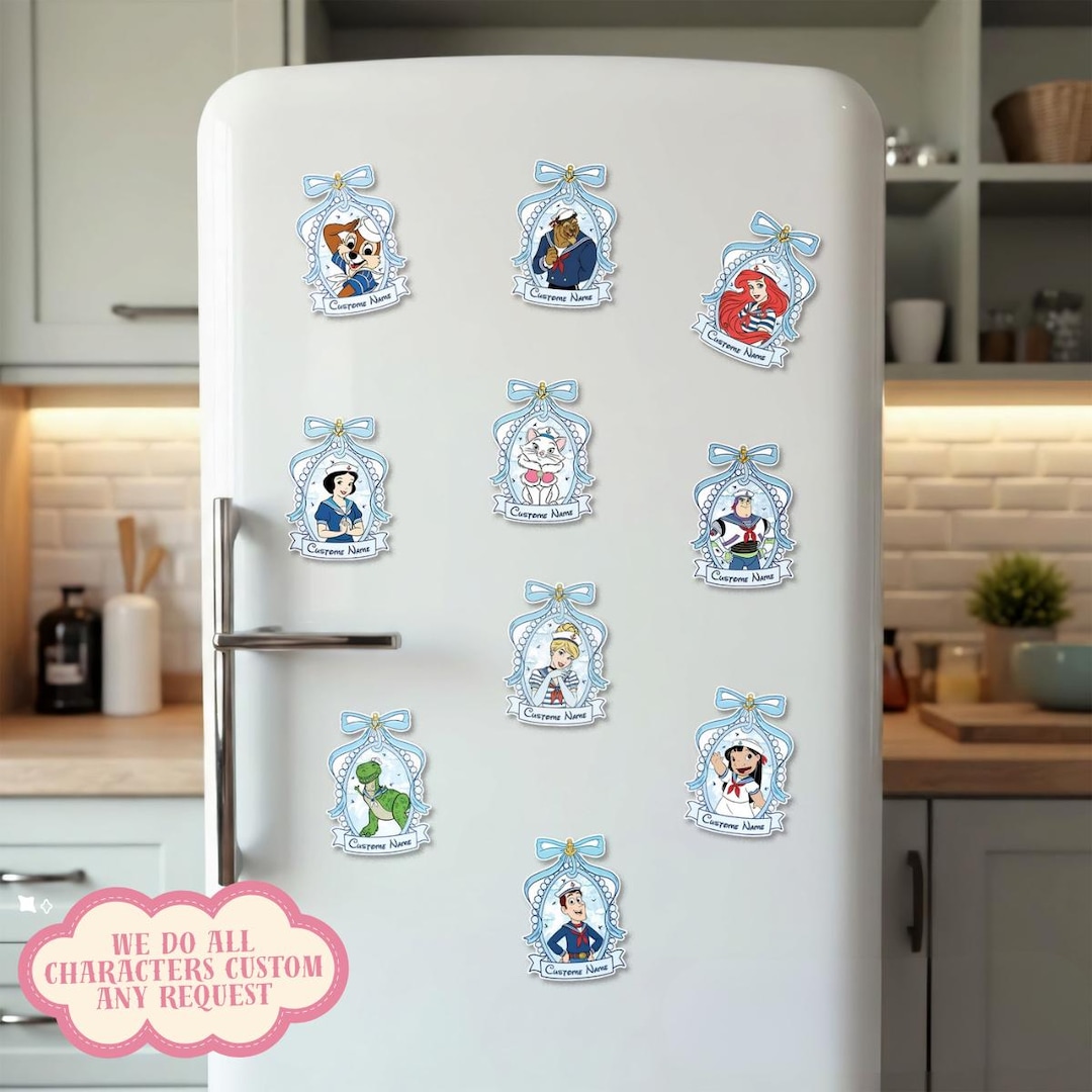 Custom Character Disneyland Cruise Door Magnet, Family Vacation Door ...