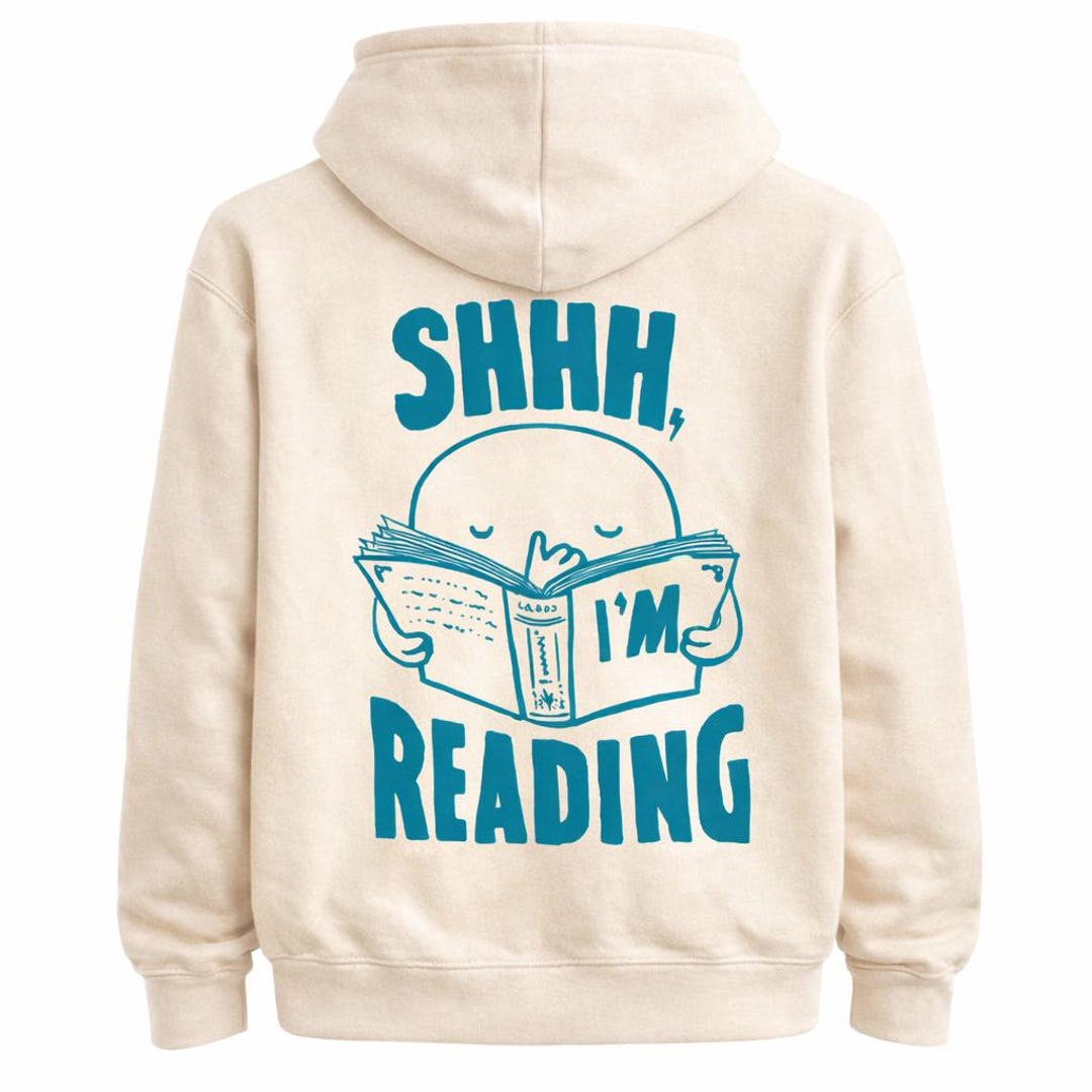 Shhh I'm Reading PNG, Book Lover Graphic, Funny Reading Design, Digital ...