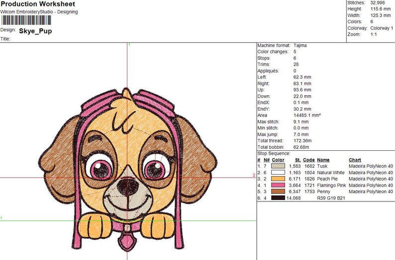 Skye Puppy 5" Machine Embroidery Design File - Etsy