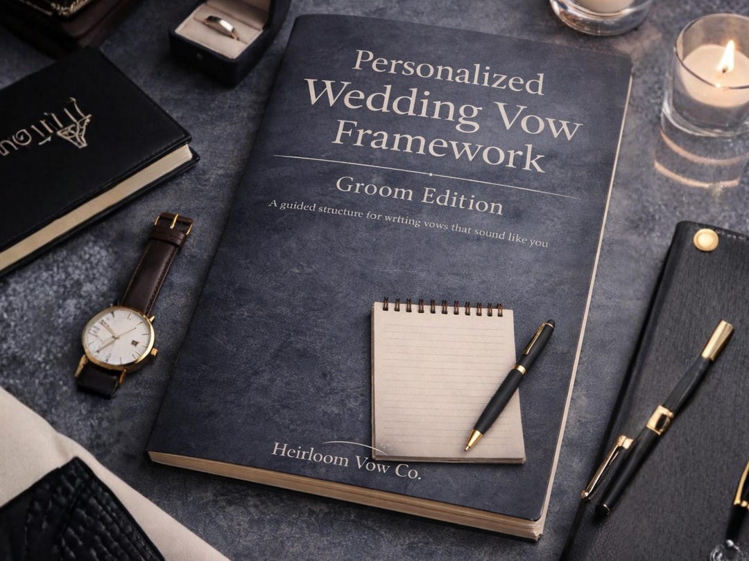Wedding Vows for Groom, Groom Vow Writing Guide, Personalized Wedding ...