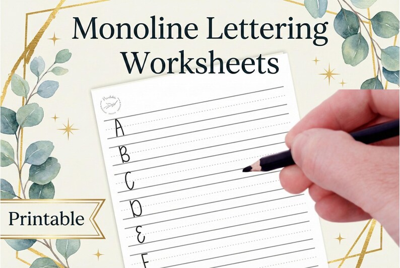 Learn to Hand Letter Workbook Calligraphy Practice Brush Guide ...