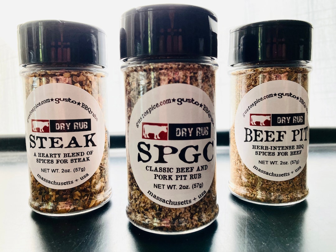 BBQ BEEF BOX Sampler Gift Set - 3 Barbecue Spice Blends for Beef ...