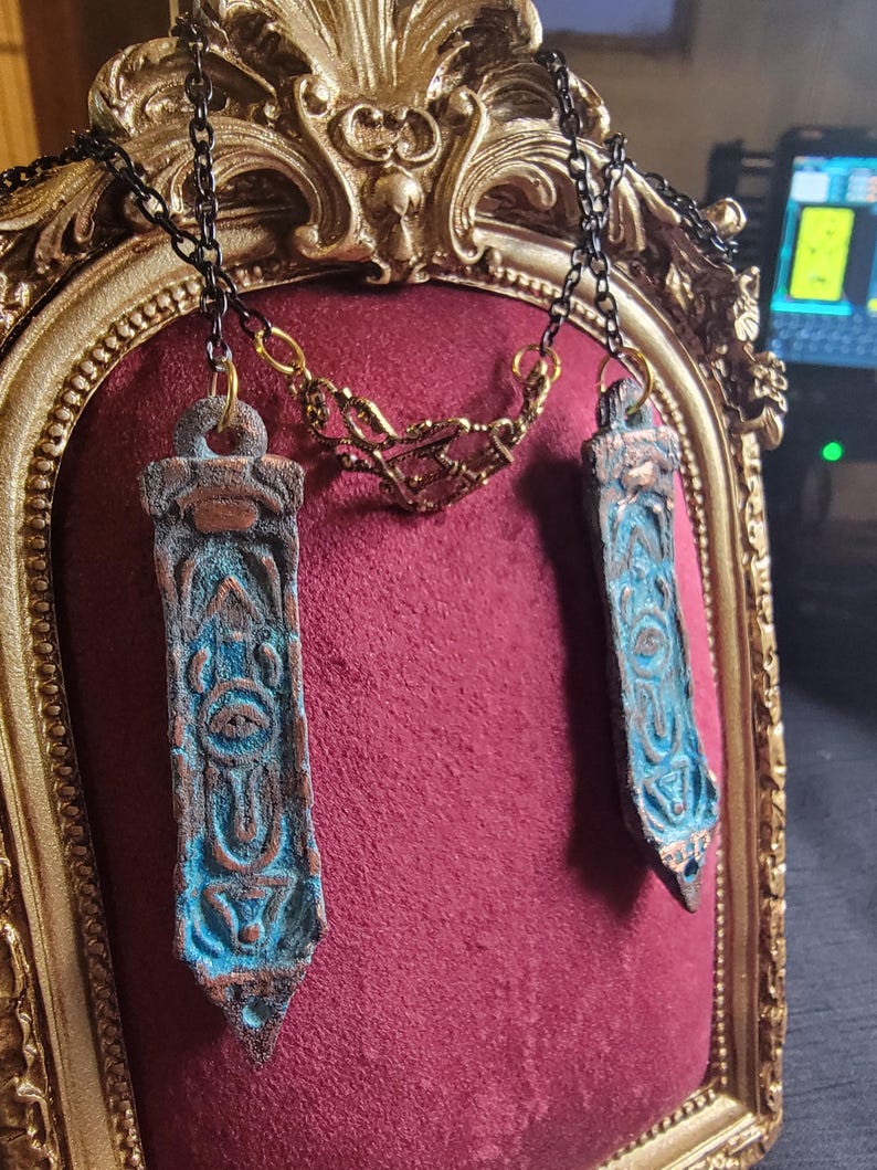 Sigil Face Chain / Egyptian Protection Jewelry / Gothic Jewelry ...