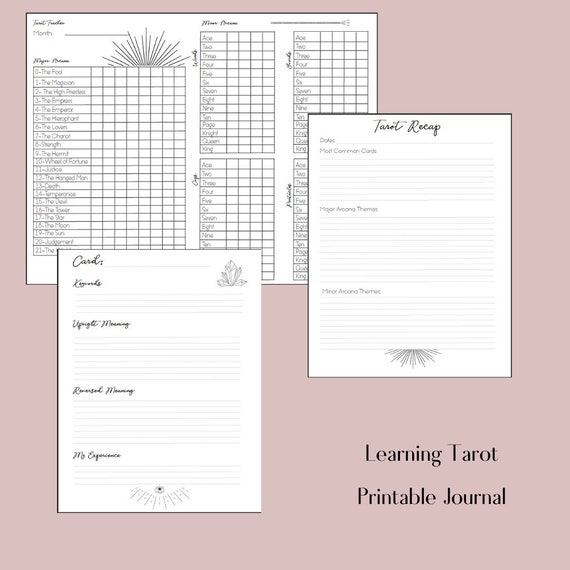 Tarot Journal Printable | Etsy