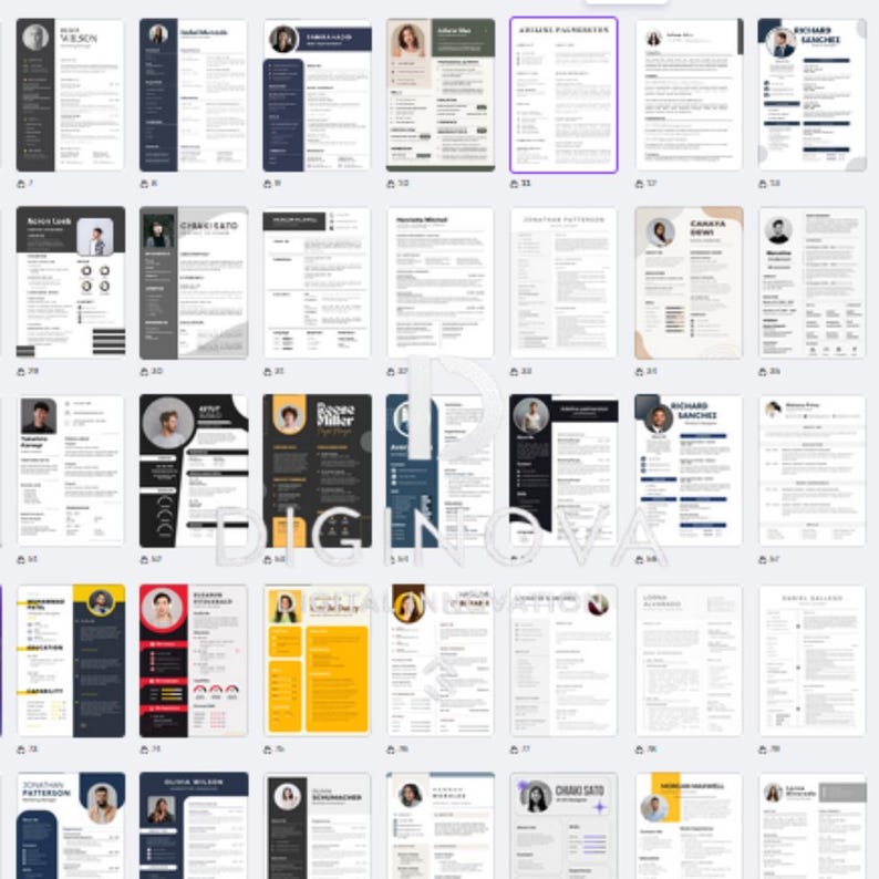 Professional Resume & CV Template | Modern Clean Design | Editable ...