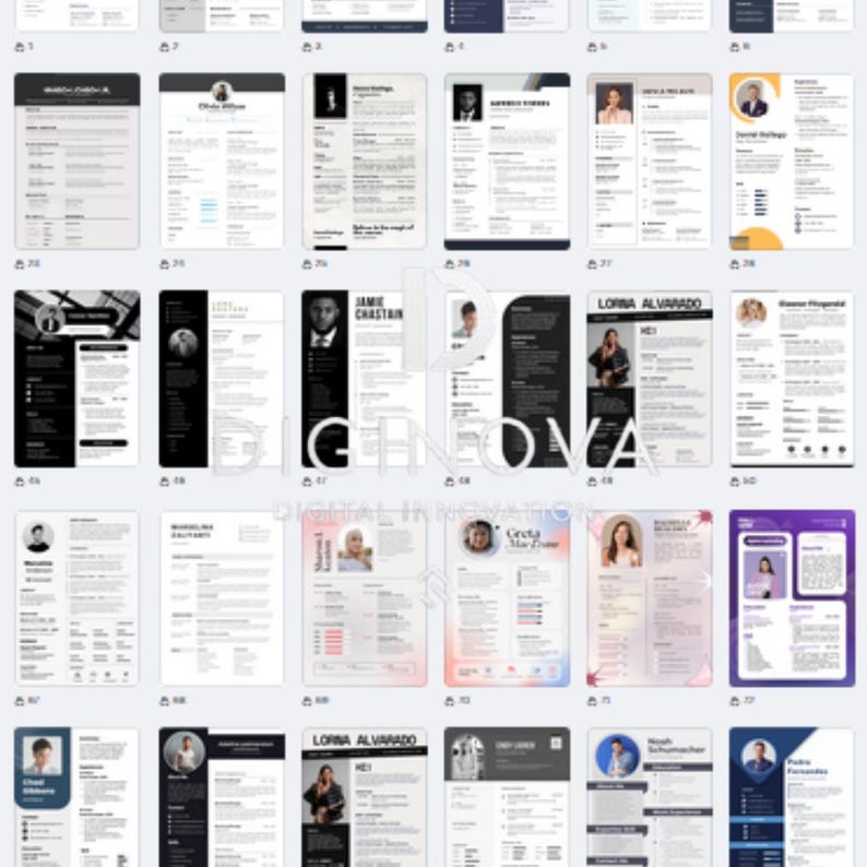 Professional Resume & CV Template | Modern Clean Design | Editable ...