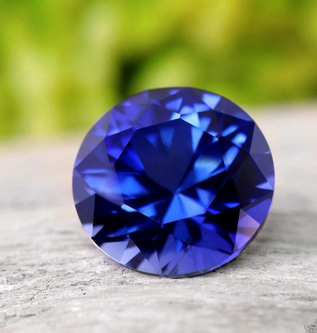 AAA 6.25X6.25 MM Pair Sri-lankan Natural Sapphire Round Cut Blue Color ...