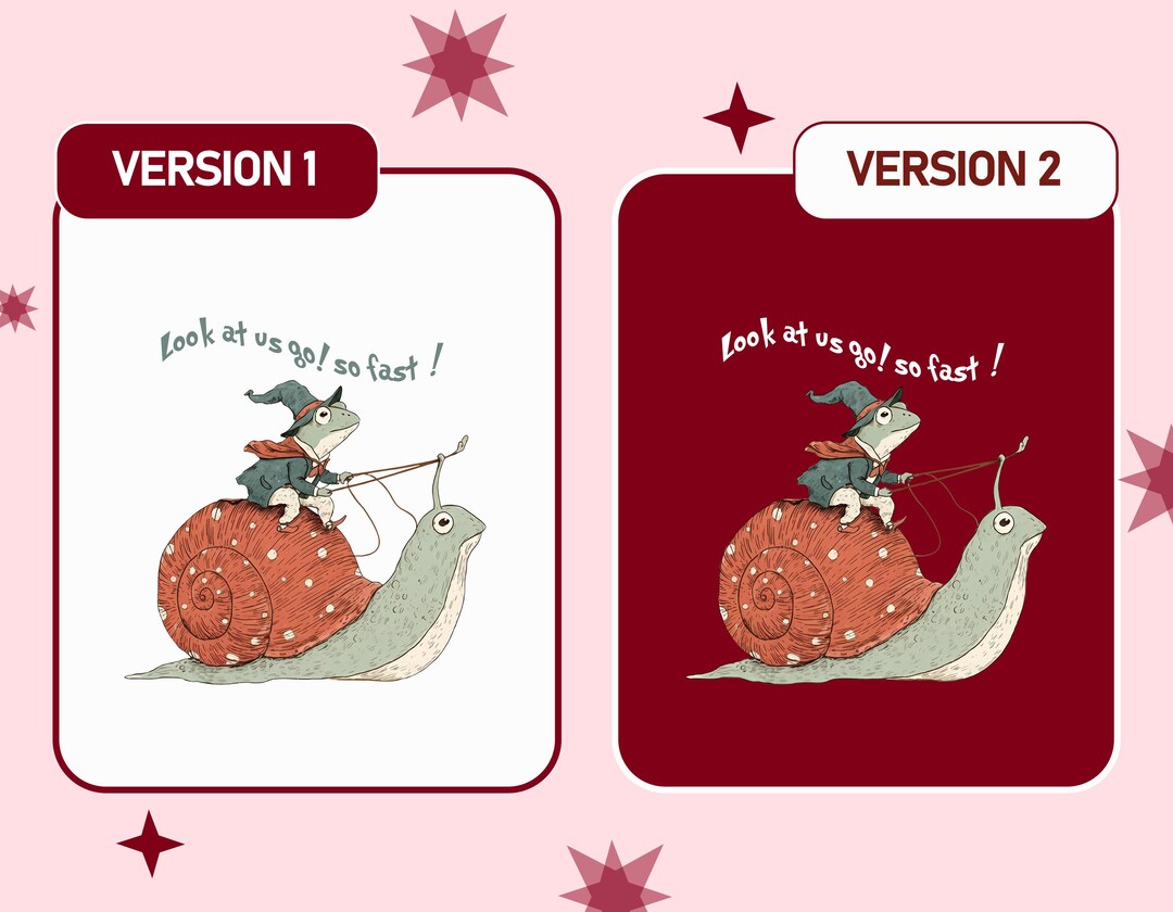 Look at Us Go so Fast PNG, Funny Frog Snail Art, Whimsical Animal Meme ...