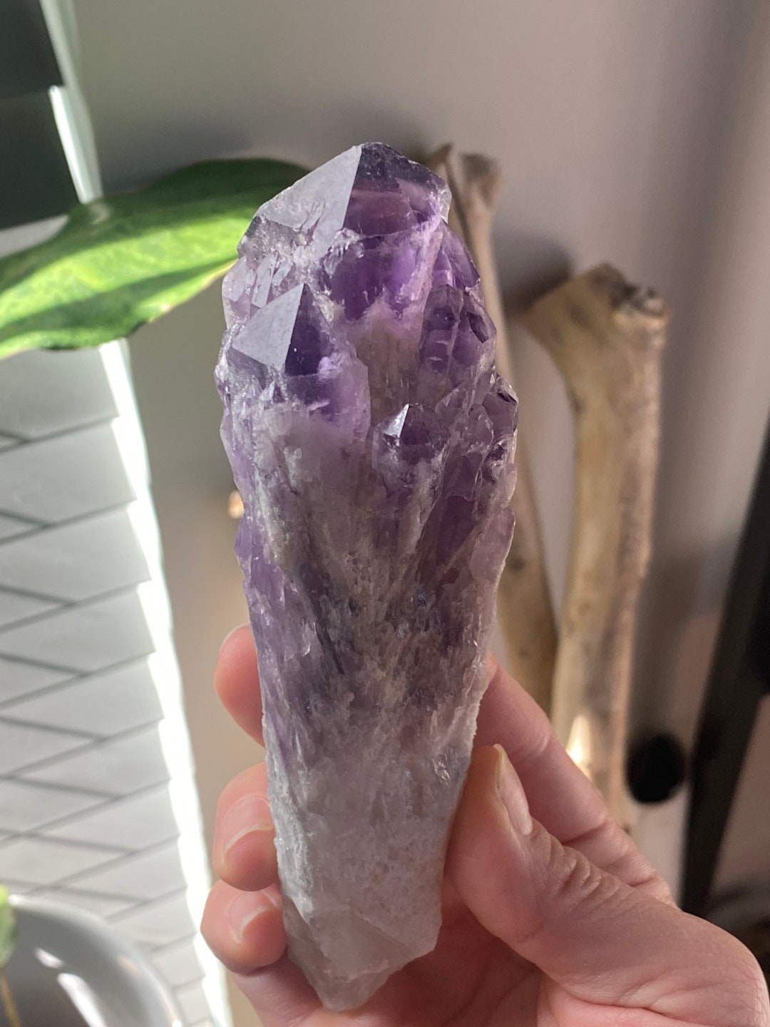 Bahia Extra Large Amethyst Root Crystal Point Wand - Etsy