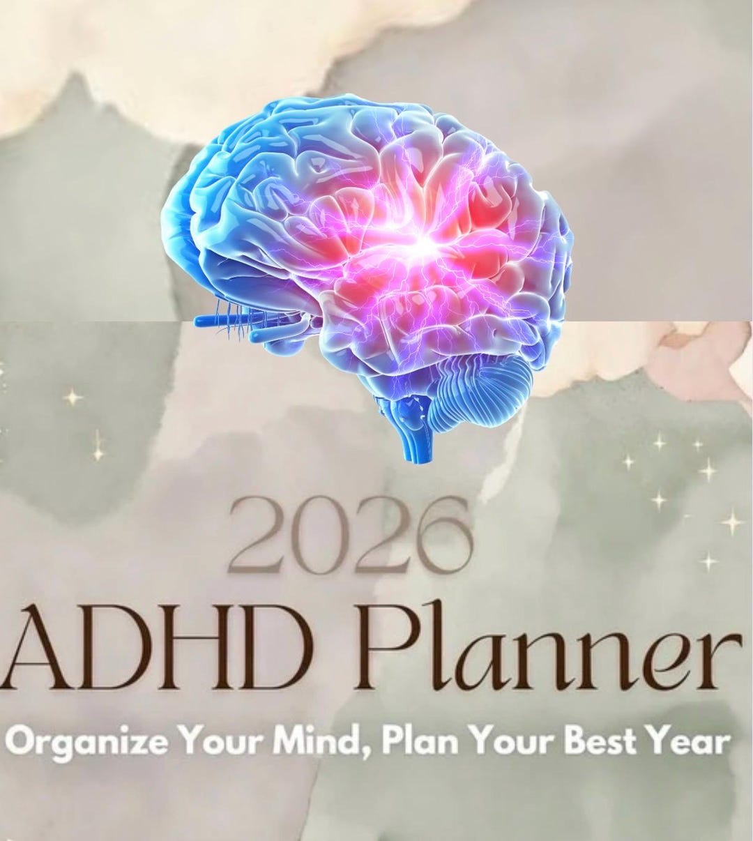 2026 ADHD Planner | Neurodivergent Friendly Daily Organizer ...