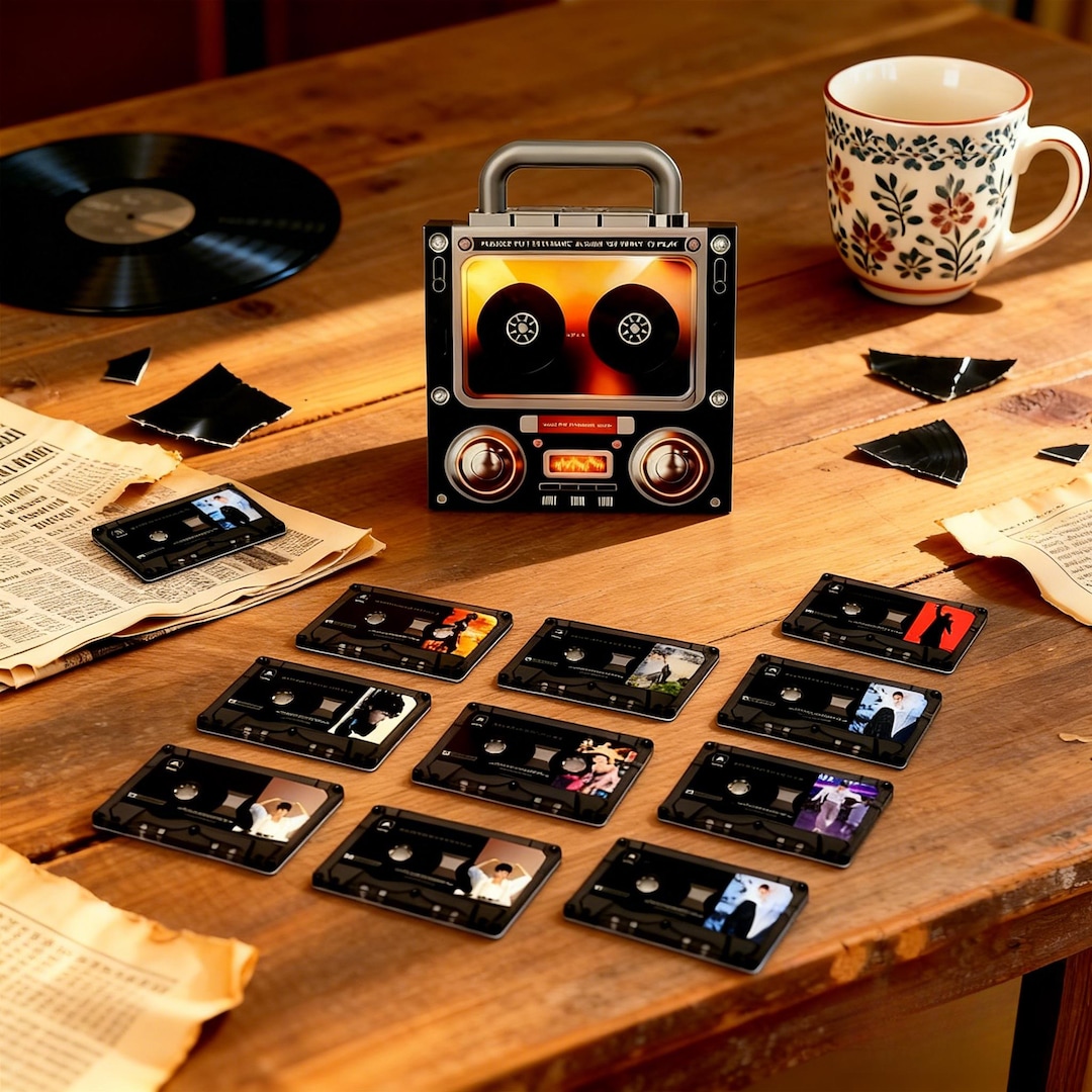 Vintage Custom Playlist NFC Magnet | Handmade, Retro Cassette Fridge ...