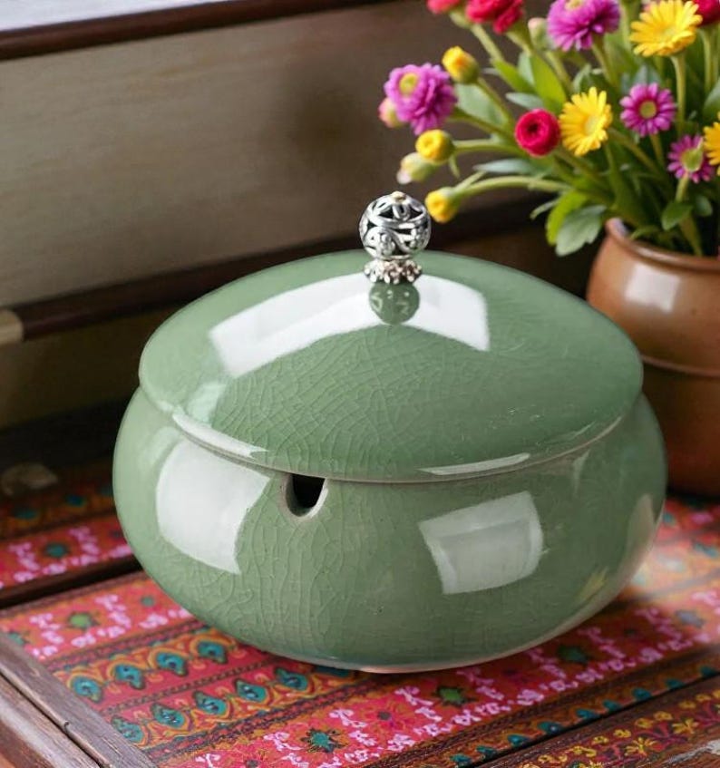 Windproof Ashtray With Lid, Minimalist Home Decor - Etsy UK