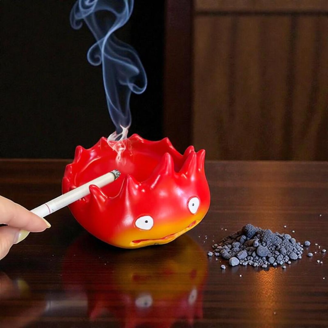Cartoon Fire Ashtray: Fun Desk Decor, Novelty Gift - Etsy