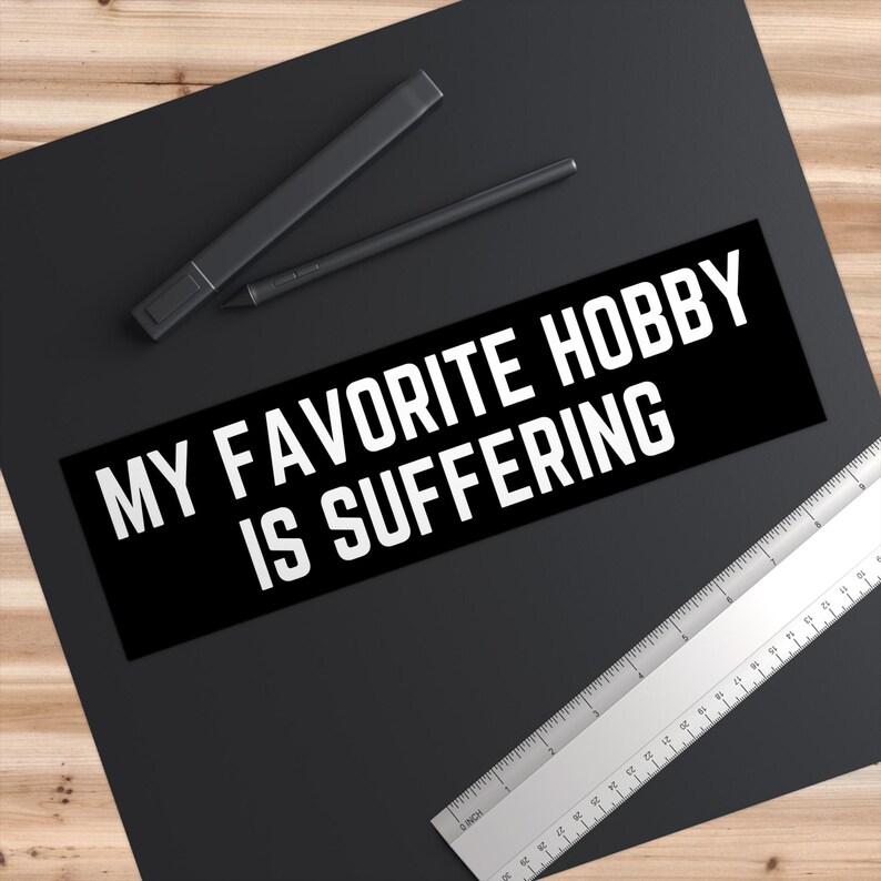 Suffering Bumper Sticker Cursed Meme Car Decal Viral Internet Humor ...