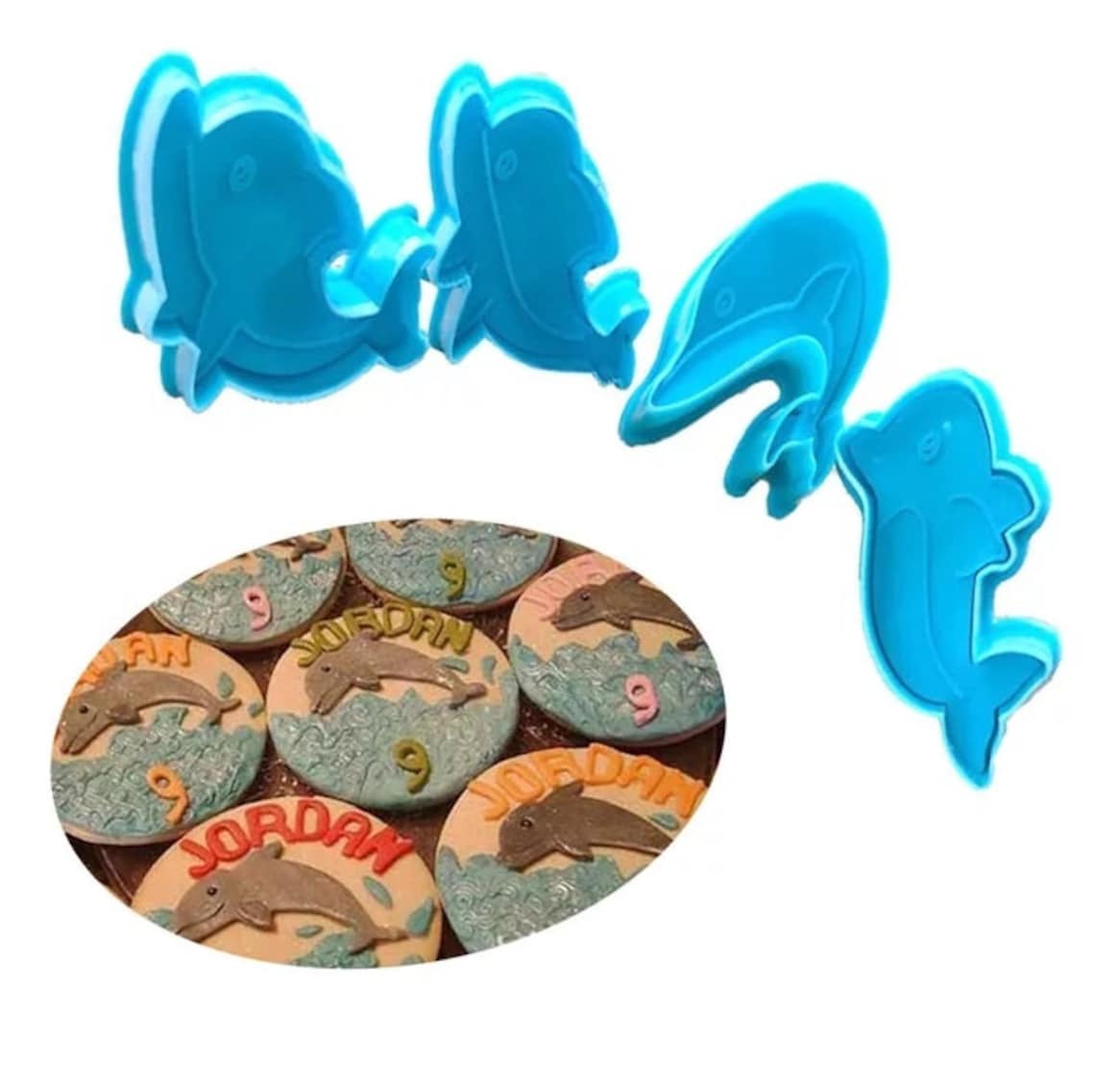 Dolphin Cutter , Dolphin Plunger Cutter ,fondant Embosser, Embosser ...