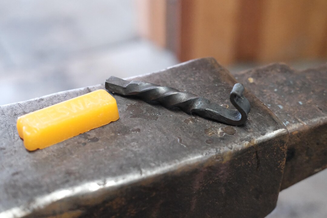Hand Forged Twisted Wall Hook - Rustic Iron Coat Hook - Decorative ...