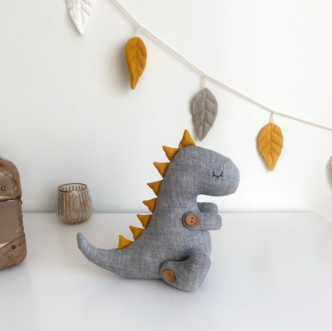 T-rex Sewing Pattern: Linen Dinosaur Soft Toy (PDF Download A4 Size) - Etsy