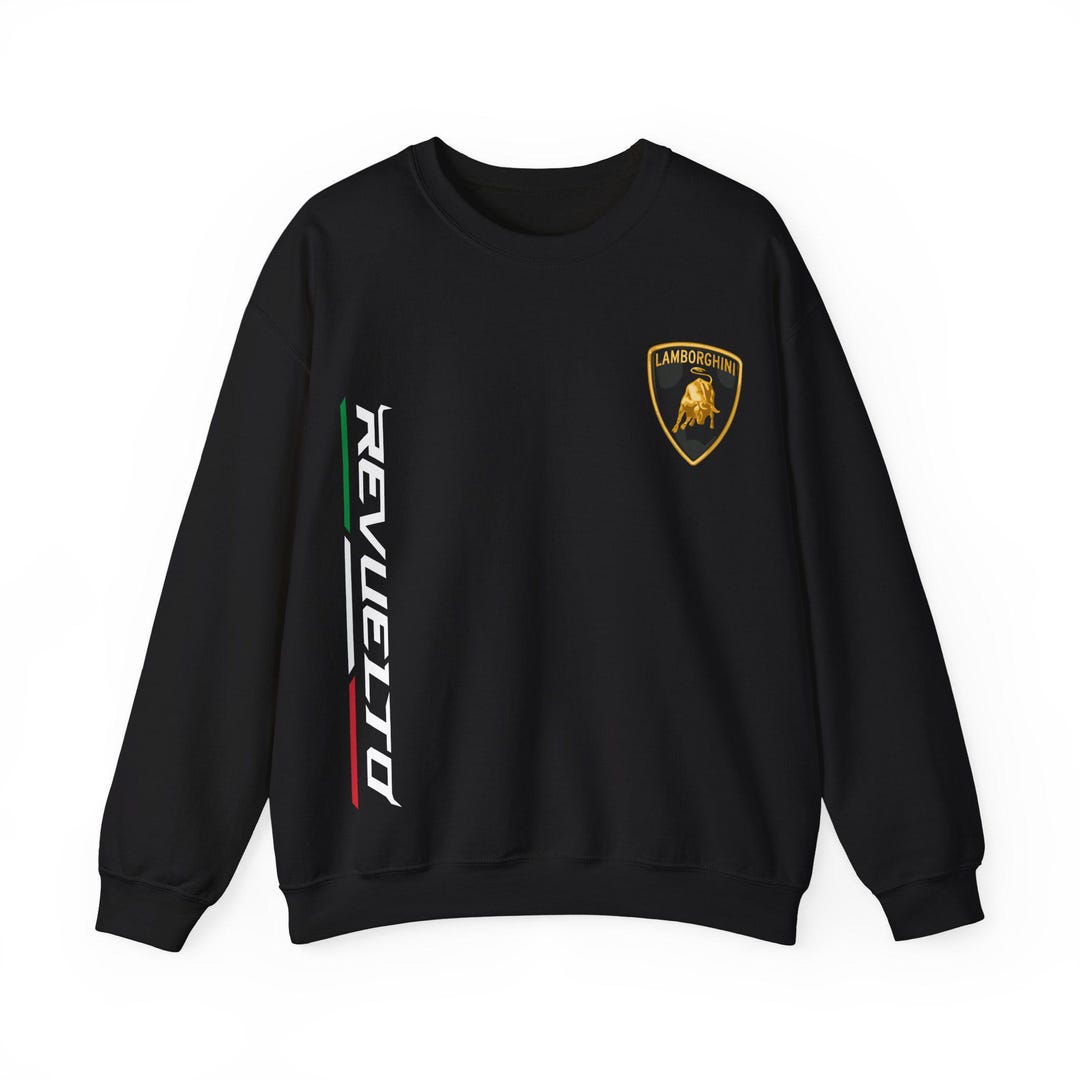 Lamborghini Crest Racing Stripe Sweatshirt Inspired Italian Flag ...