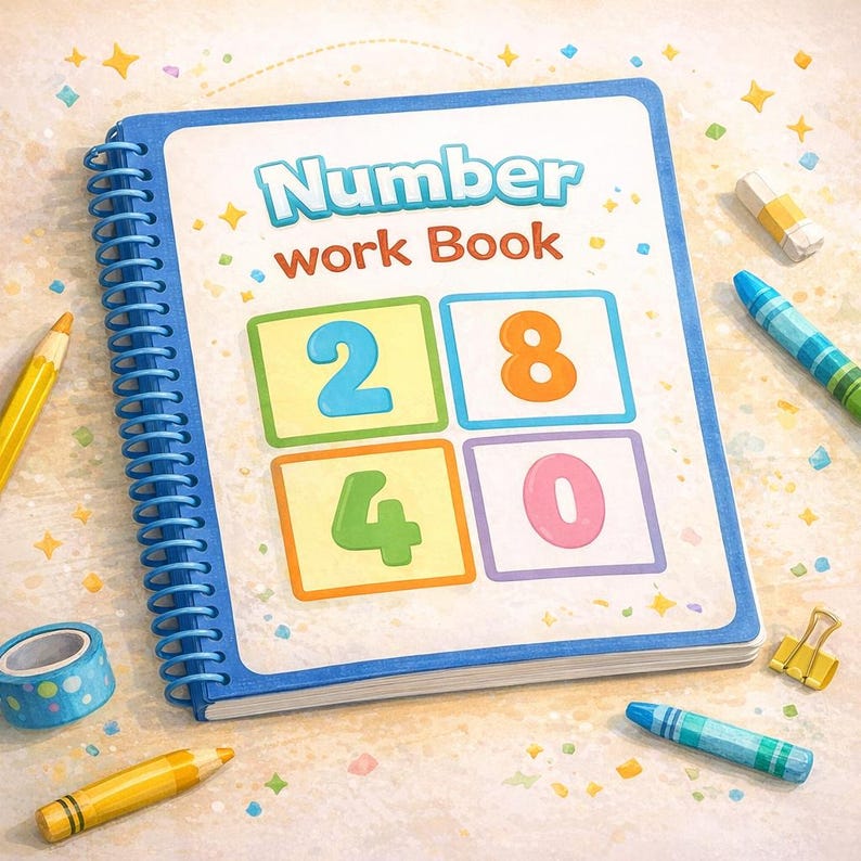 Number Tracing Worksheets 1-10, Preschool Math Activities, Kids ...