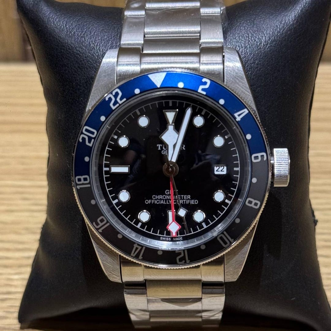 Vintage Tudor Automatic Movement Round Black Dial Silver Stainless ...