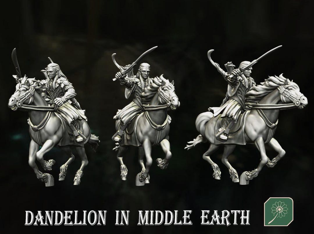 Wood Elf Prince of Dark Forest Mounted / Dandelion in Middle Earth ...