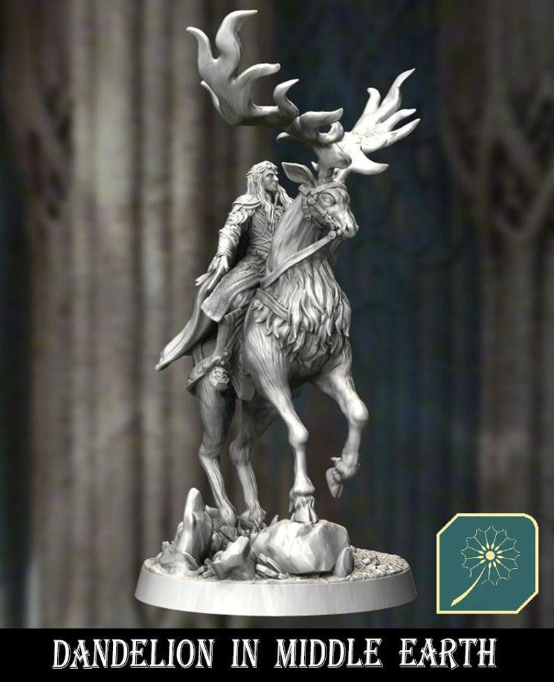 Elven King of Dark Forest Mounted by Dandelion in Middle Earth ...