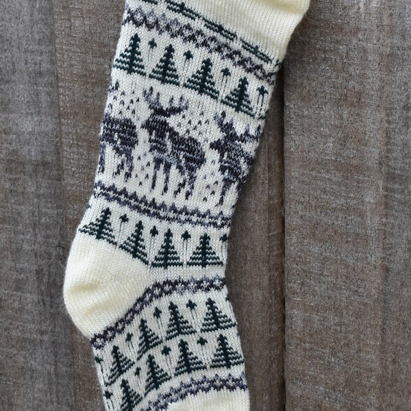 Moose Stocking - Etsy