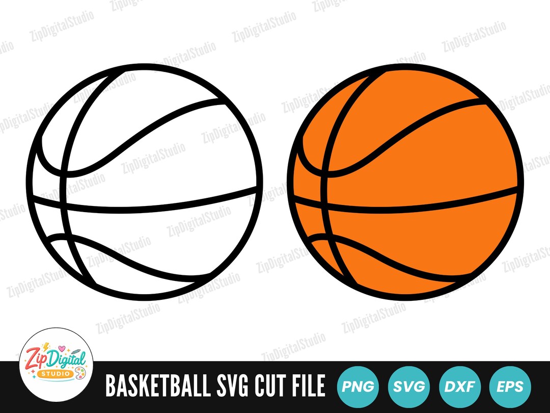 Basketball SVG Cut File for Cricut & Silhouette | Basketball Vector ...