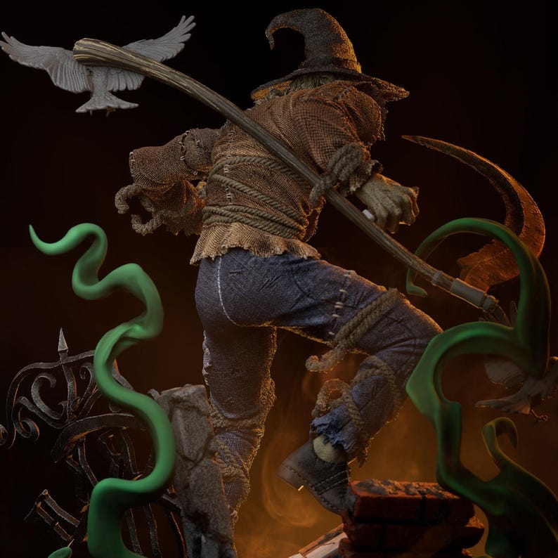 Scarecrow - Villain STL File - Etsy