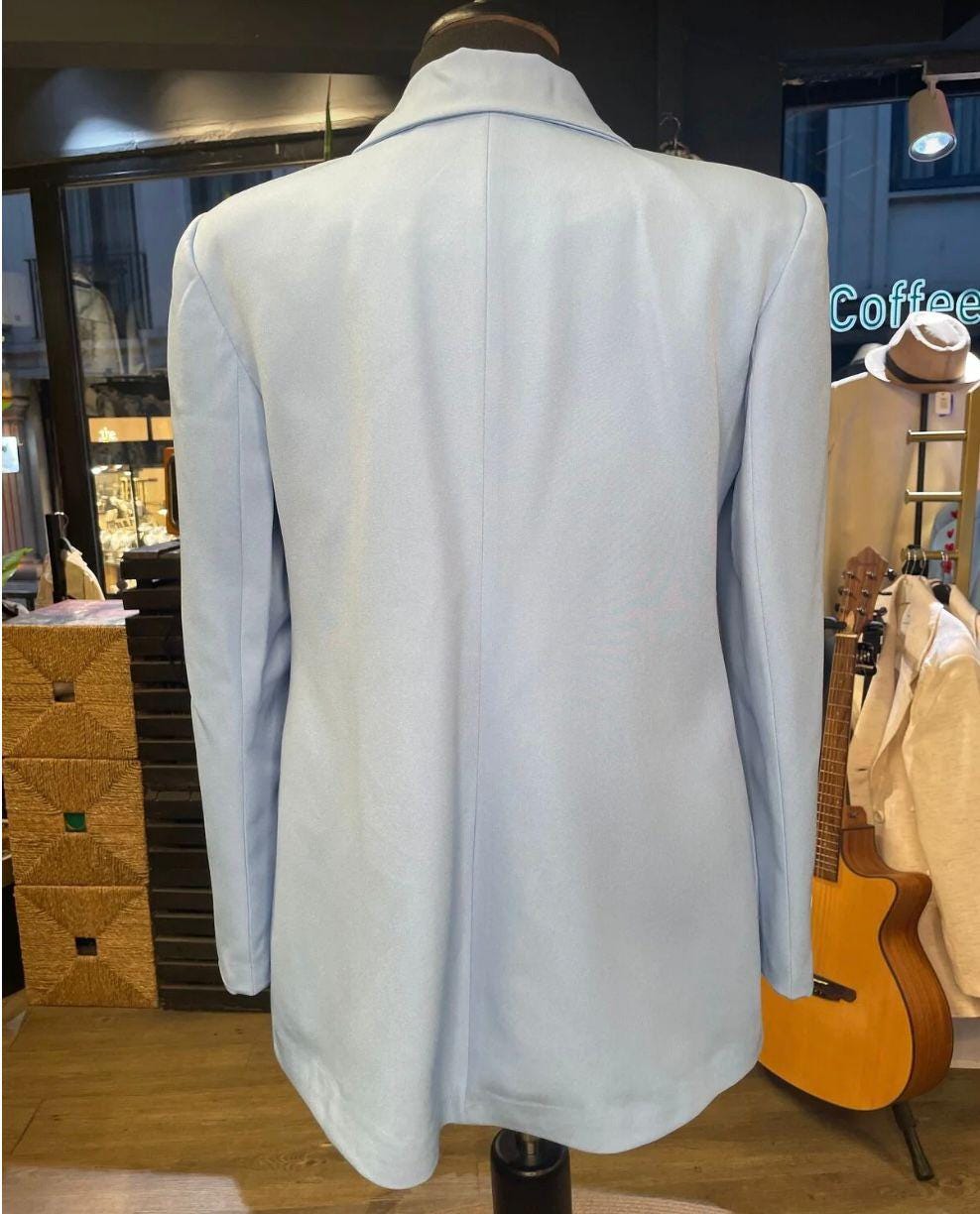 Hand Embroidered Statement Blazer Jacket – Artistic Patchwork Blazer ...