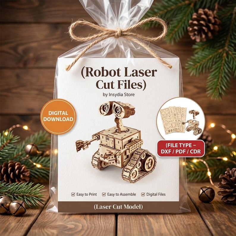 Wall-e Robot Laser Cut Files | Pdf + Cdr + Dxf | CNC & Laser Ready ...