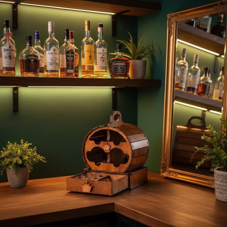 CNC Laser Cut Mini Bar Design | CDR File | Digital Download - Etsy ...