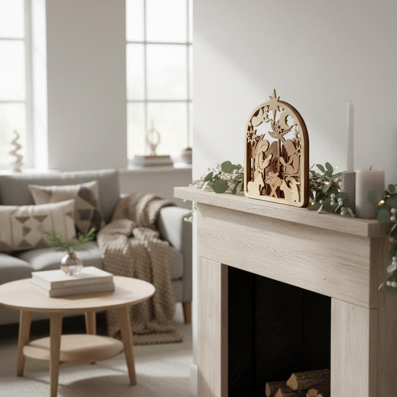 Christmas Nativity Scene Laser Cut Files | CNC Wooden Design (digital ...